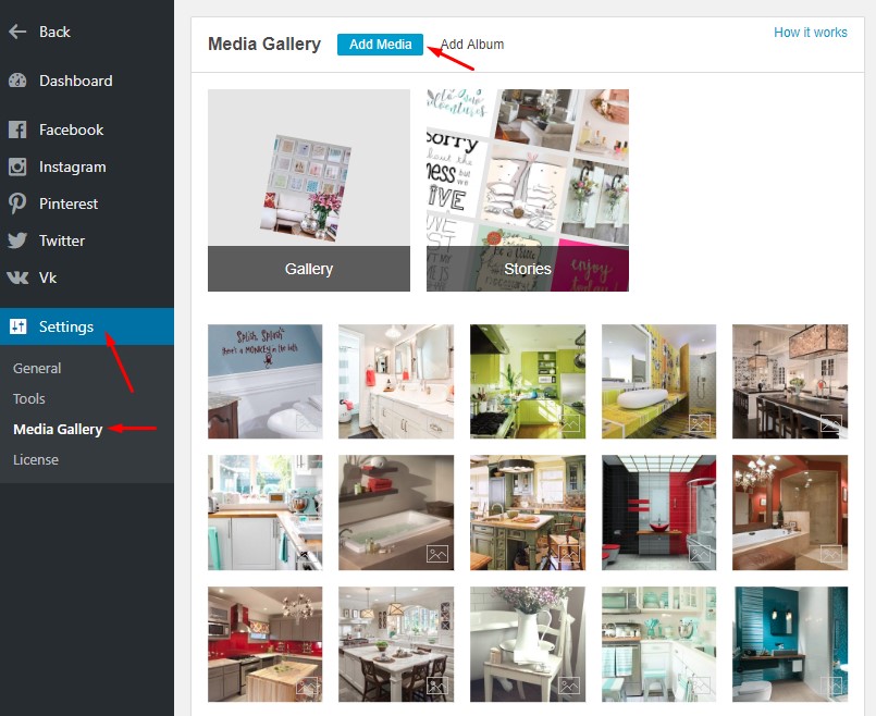 How to set up “Gallery” on Instagram. - Social Rabbit Plugin